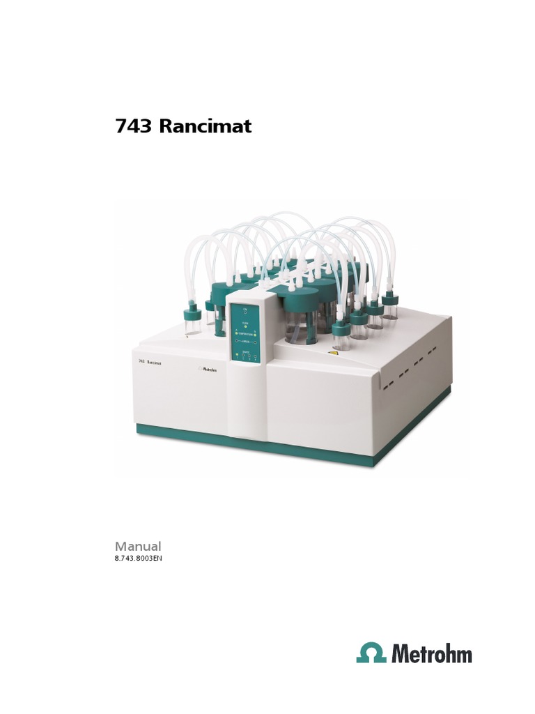 Manual Rancimat | PDF | Ac Power Plugs And Sockets | Installation ...