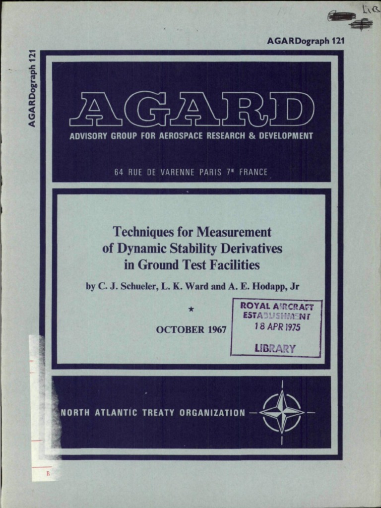 Techniques For Measurement of Dynamic Stability Derivatives in Ground ...