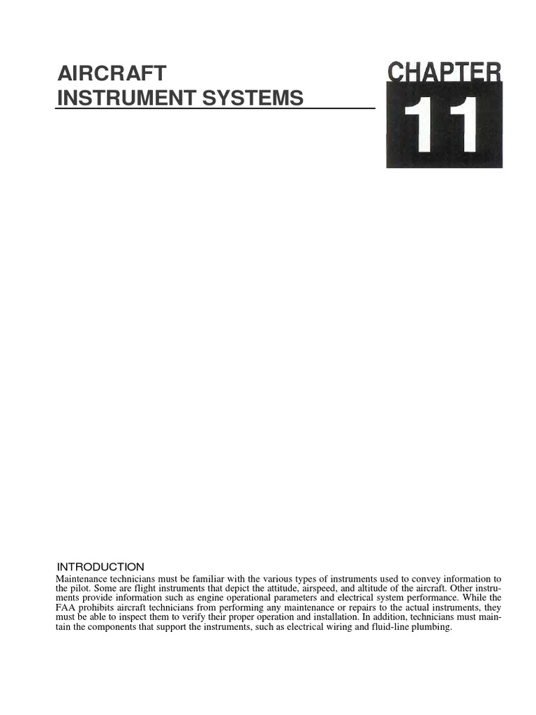 Aircraft Instrument Systems Guide | PDF | Altimeter | Gyroscope