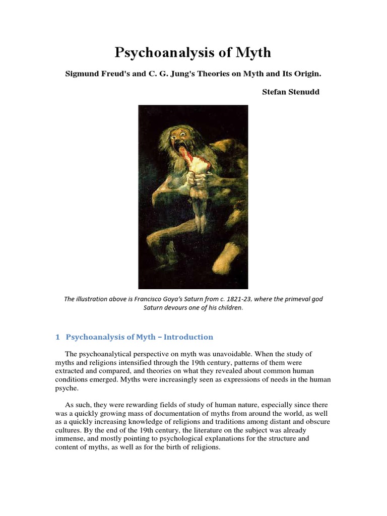 Psychoanalysis of Myth | PDF | Mythology | Carl Jung