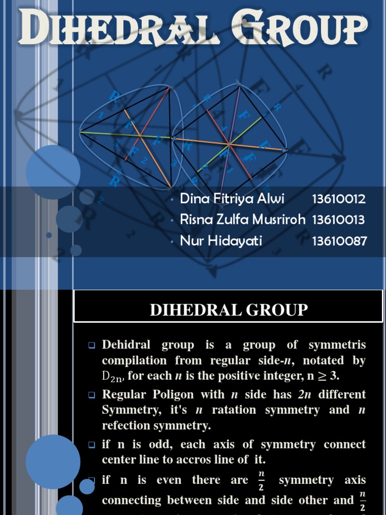 Dihedral Group Segi3 | PDF | Group Theory | Space
