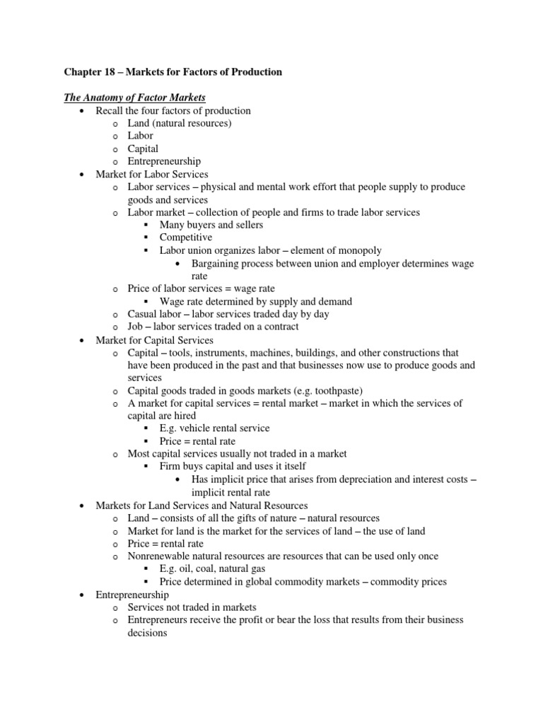 Understanding Factor Markets | PDF | Labour Economics | Demand