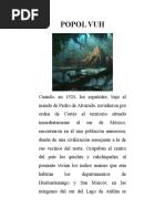 El Popol Vuh y La Creación Del Hombre | PDF