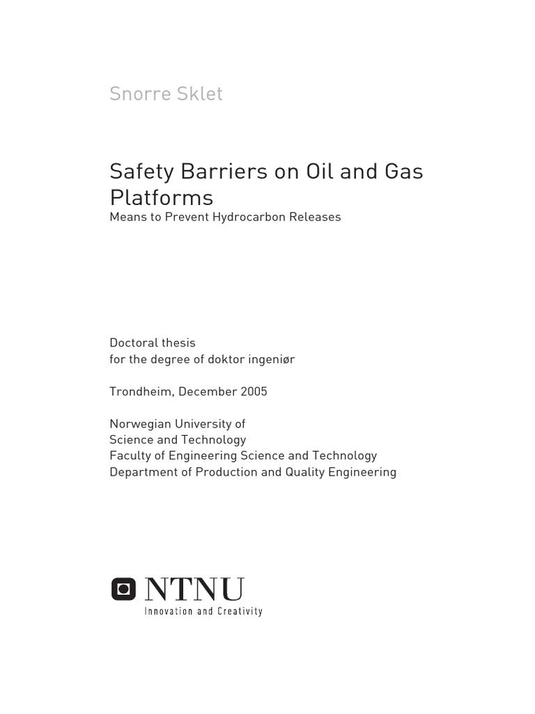 Safety Barriers | PDF | Safety | Reliability Engineering