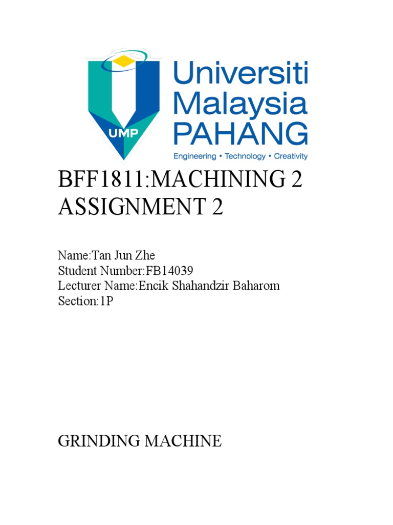 Grinding Machine | PDF | Grinding (Abrasive Cutting) | Tools