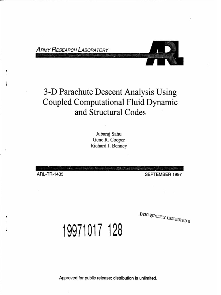 3-D P D A U C CFD | PDF | Computational Fluid Dynamics | Parachute