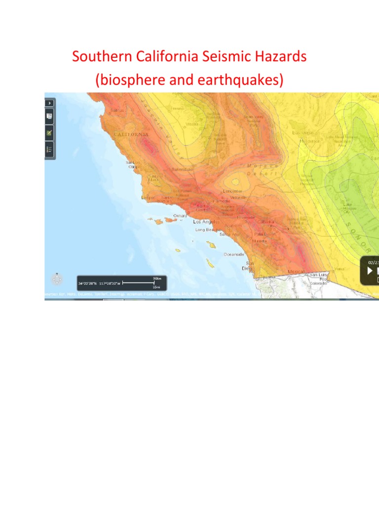 Southern California Seismic Hazards (Biosphere and Earthquakes) | PDF ...