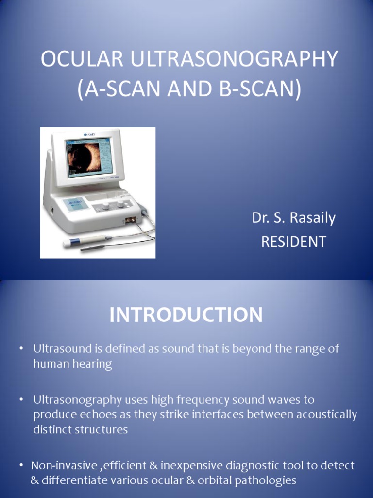 Bscan ppt | Medical Ultrasound | Human Eye