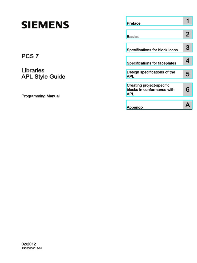 PCS7 APL Styleguide en EN en-US PDF | PDF | Apl (Programming Language ...