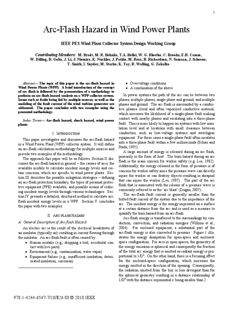 Arc Flash Hazard in W PP | PDF | Fuse (Electrical) | Relay