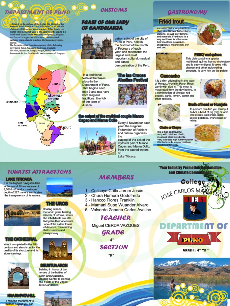 Triptico Puno | PDF | Quinoa | Food And Drink