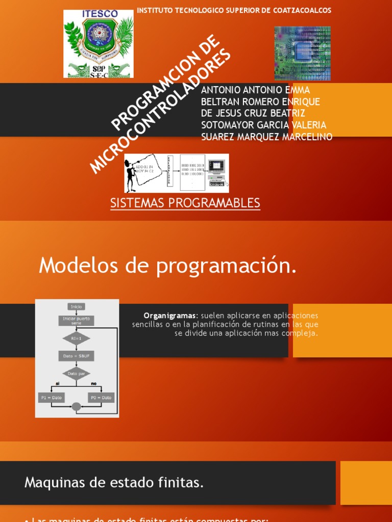 Modelos de Programación en Microcontroladores | PDF | Conjunto de ...