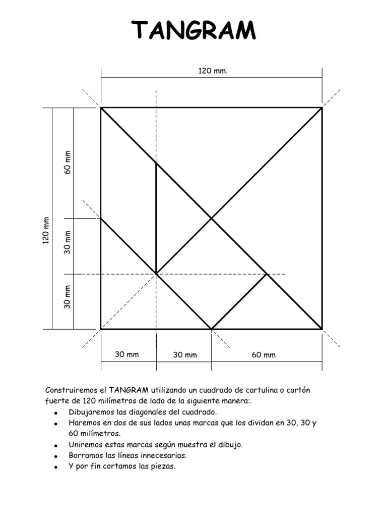Construiremos El TANGRAM Utilizando Un Cuadrado De
