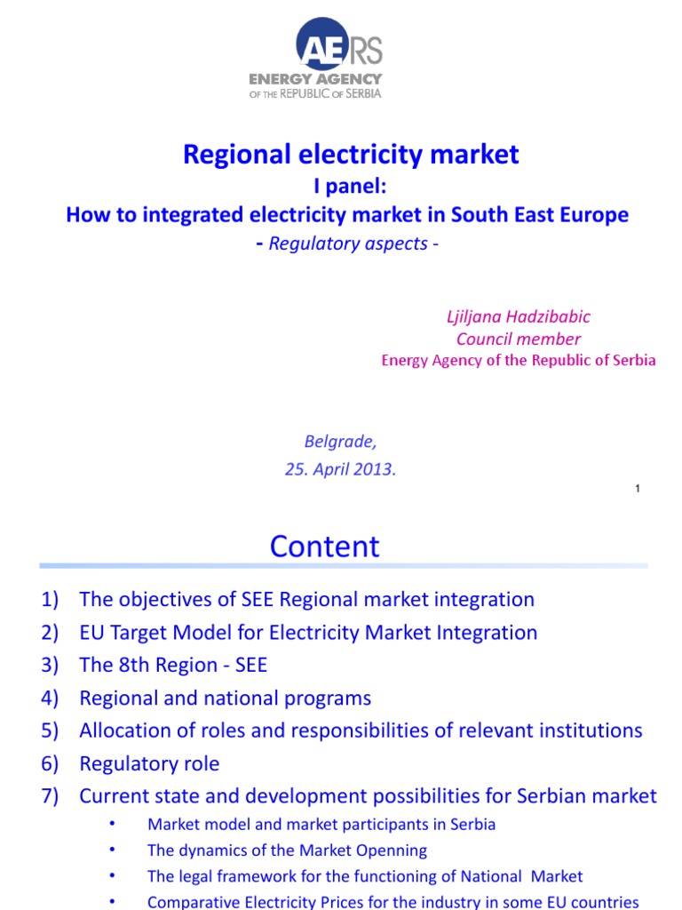 Regional Electricity Market: How To Integrated Electricity Market in ...