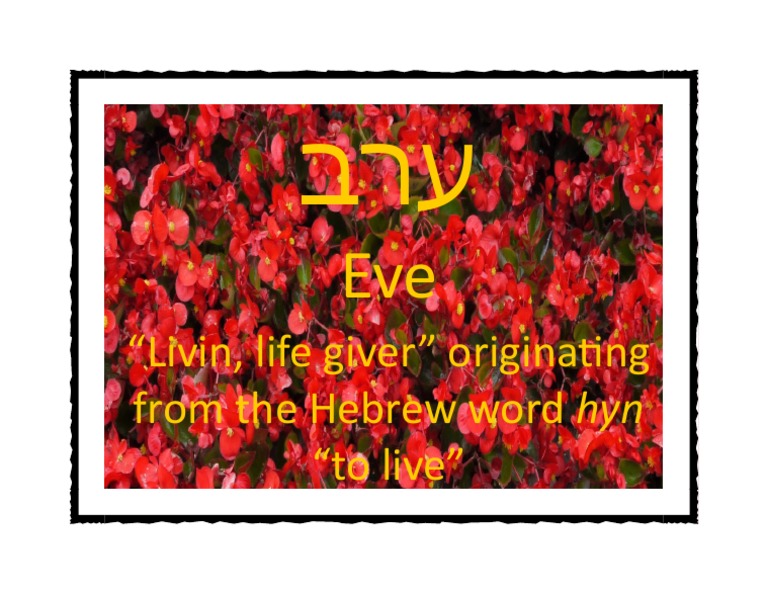 Meaning and Origin of Eve | PDF | Religion & Spirituality
