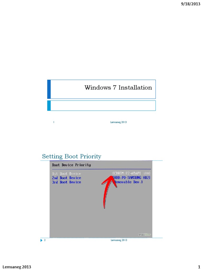 Windows 7 Installation Guide | PDF | Computers
