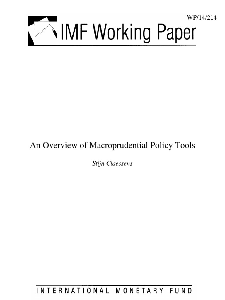 An Overview of Macroprudential Policy Tools | PDF | Macroprudential ...