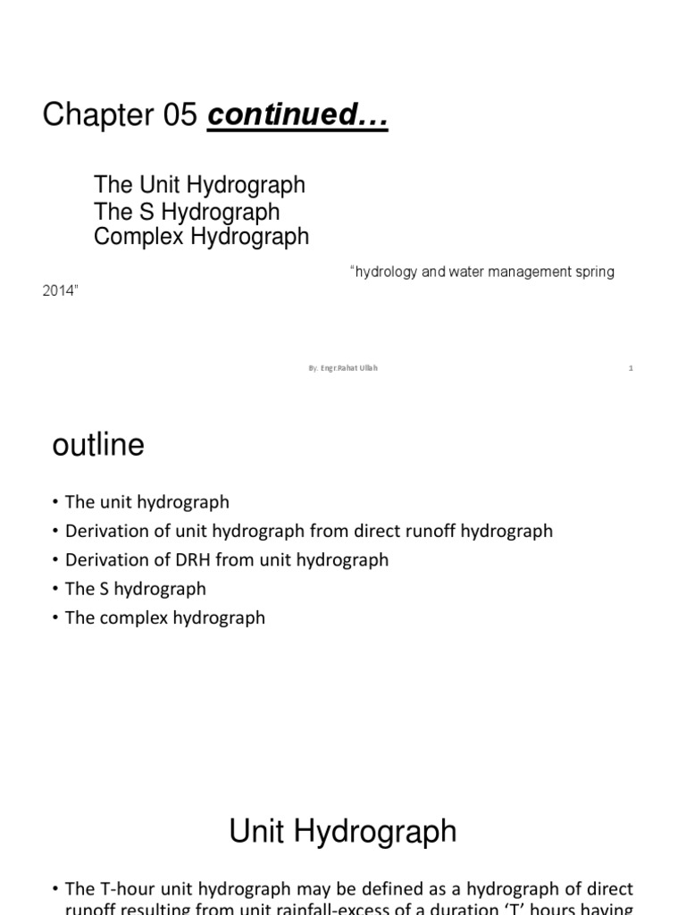 Hydrograph | PDF | Physical Geography | Hydrology