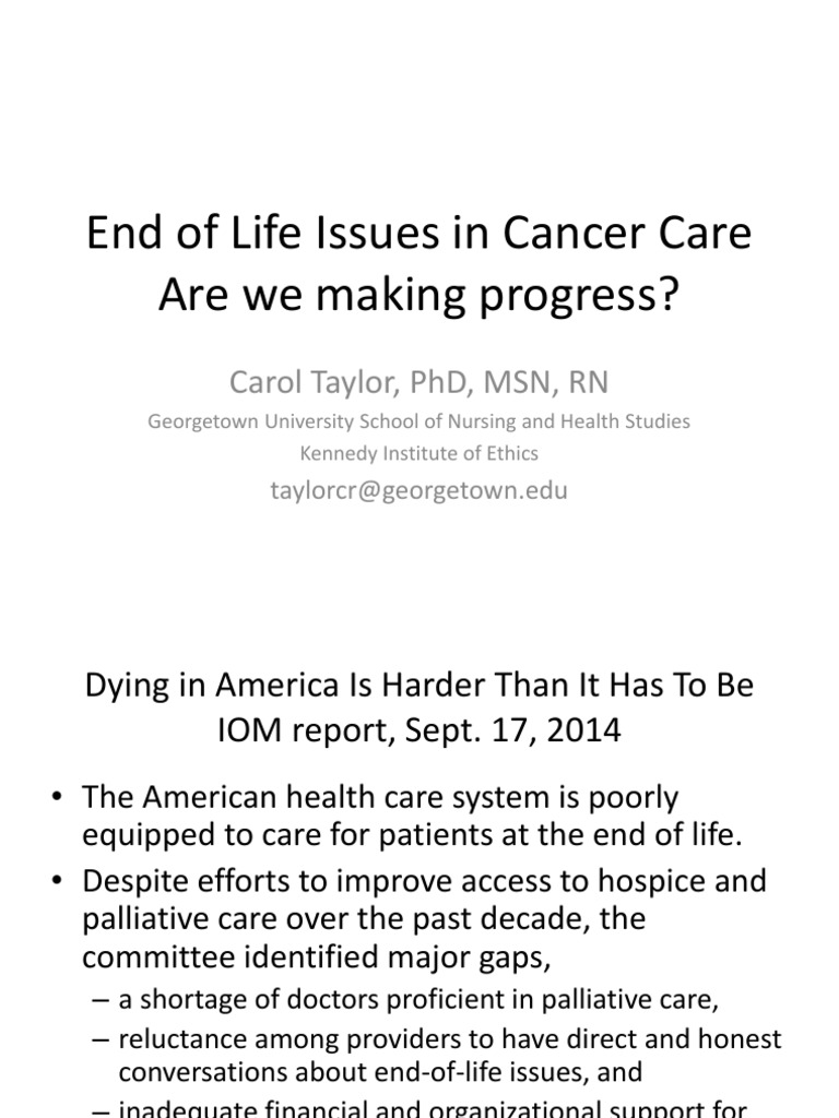 End of Life Choices in Cancer | PDF | Palliative Care | End Of Life Care