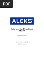 Guia de Registro Aleks-Canvas Alumnos Uth Septiembre23 | PDF