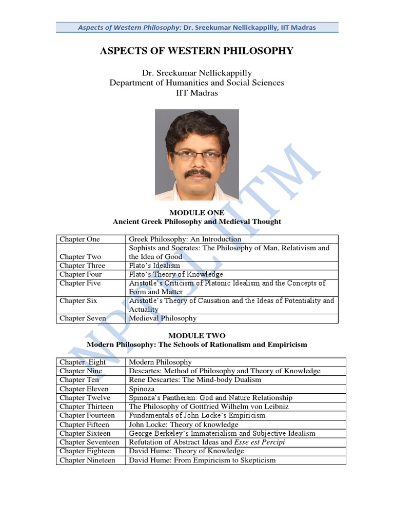 Introduction To Western Philosophy | PDF | Phenomenology (Philosophy ...