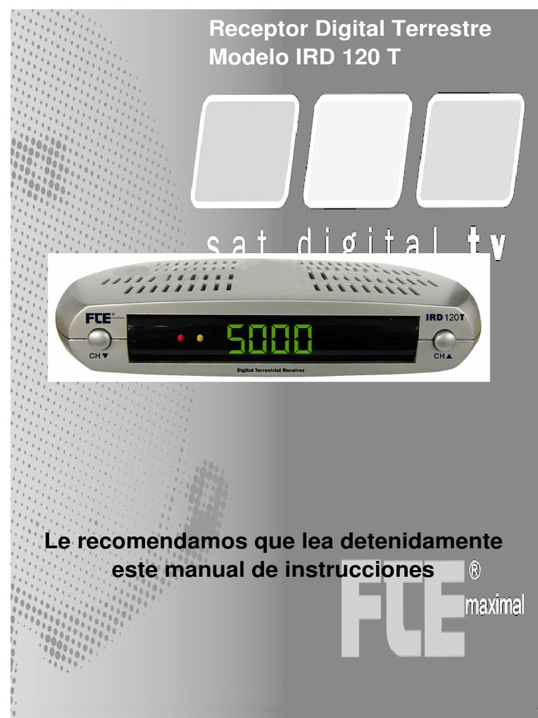 Manual IRD 120 T Castellano | PDF | Control remoto | Televisión