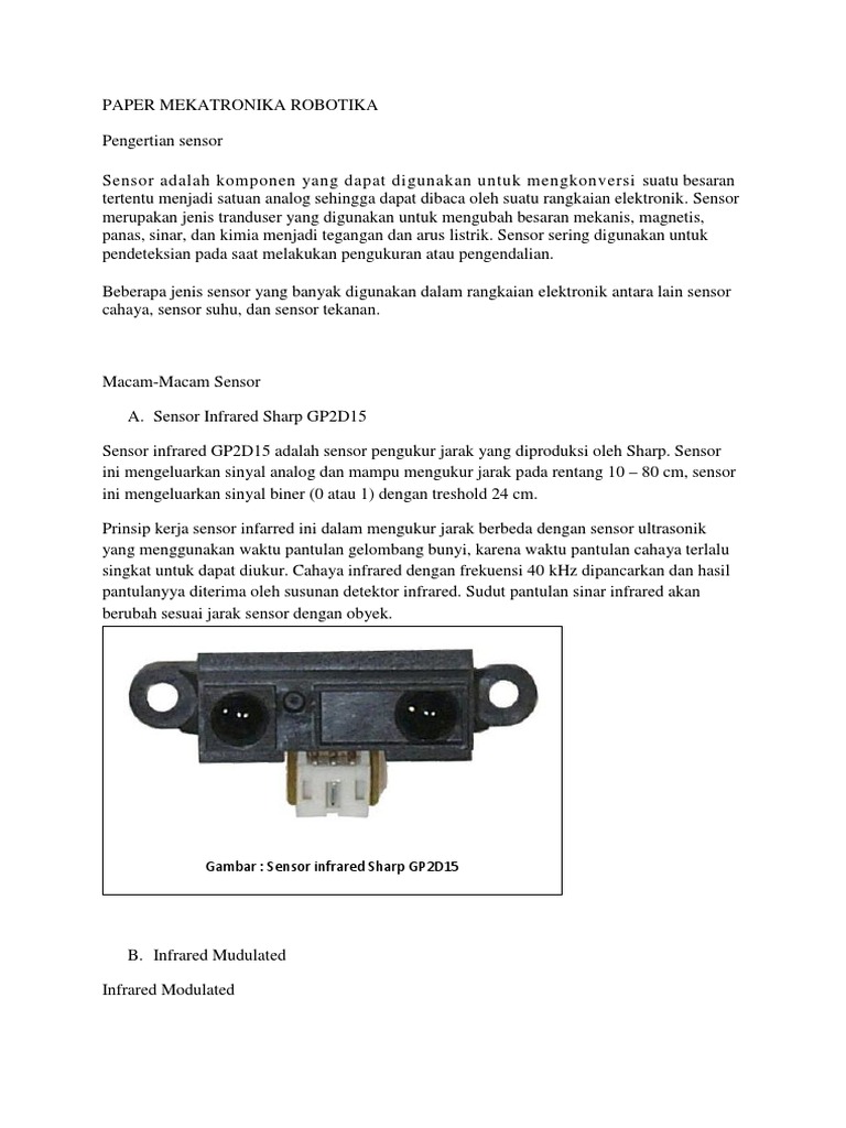 Macam - Macam Sensor | PDF