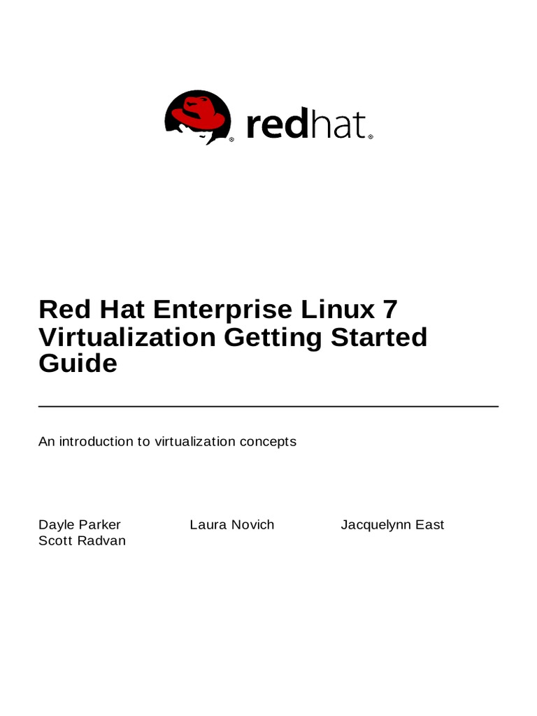 Red Hat Enterprise Linux-7-Virtualization Getting Started Guide-En-US | PDF | Virtual Machine ...