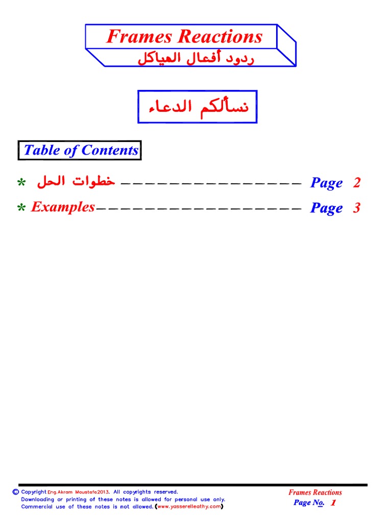 02 - Frames Reactions | PDF