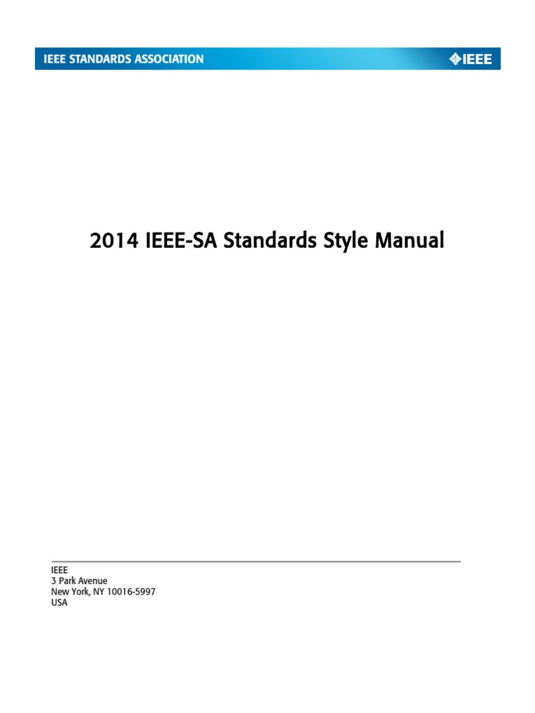 IEEE Style Manual For Students | PDF | Citation | Trademark
