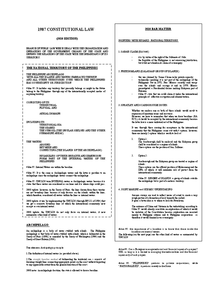 1a) Territory&Policies | PDF | Territorial Waters | Government