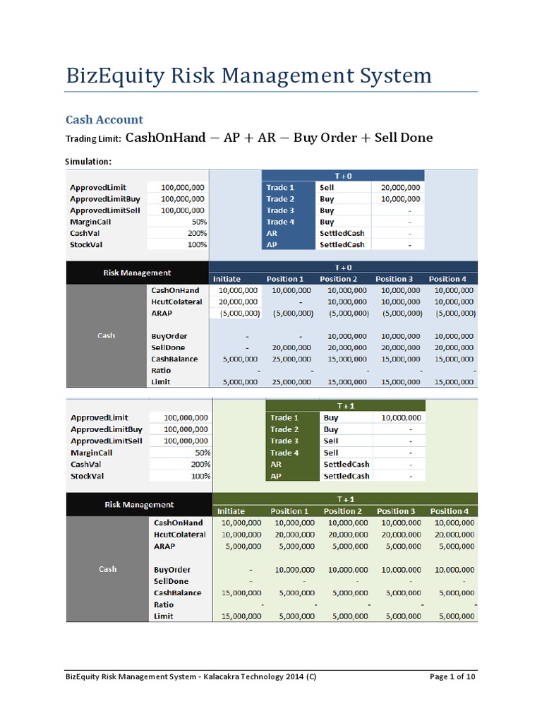 Equity Risk Management Simulation | PDF