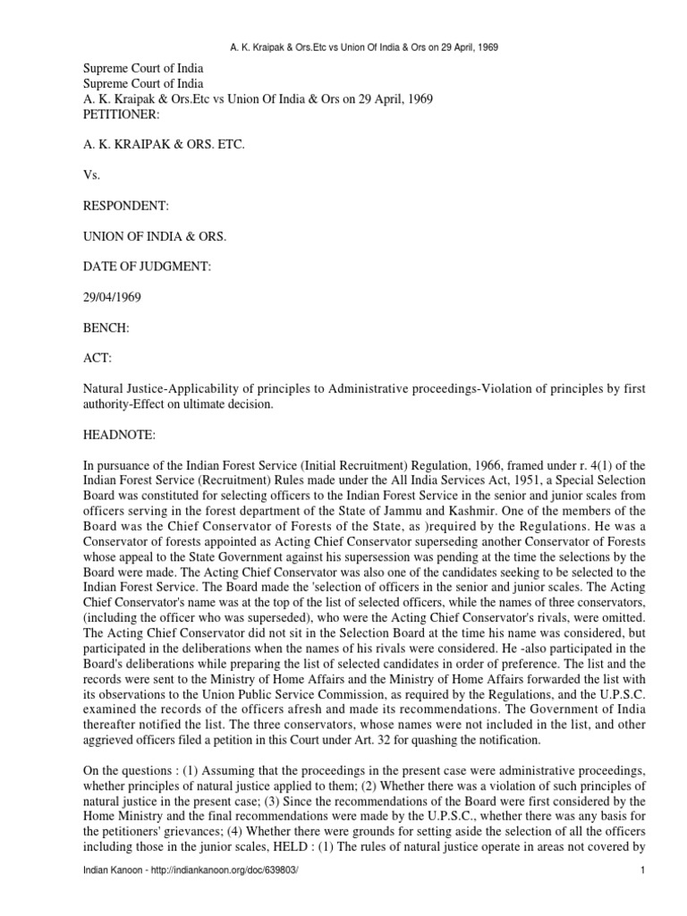 Judgment of Supreme Court | PDF | Supreme Court Of India | Certiorari