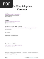 Sample: Submissive Contract | PDF | Dominance And Submission | Psychology