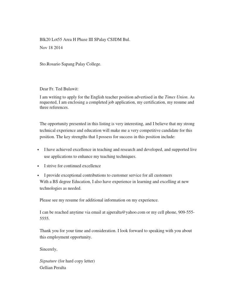 Signature (For Hard Copy Letter) | PDF | Career & Growth