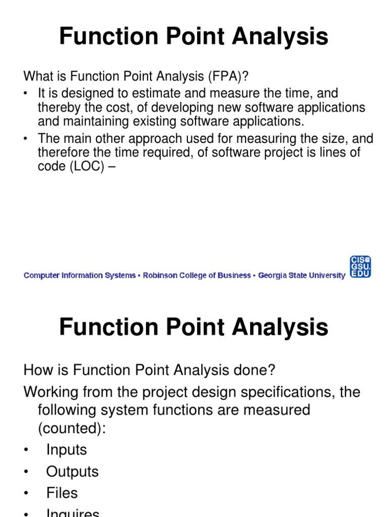 Function Point Analysis | PDF | Function (Mathematics) | Systems Science