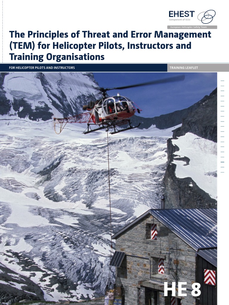 The Principles of Threat and Error Management (TEM) For Helicopter ...