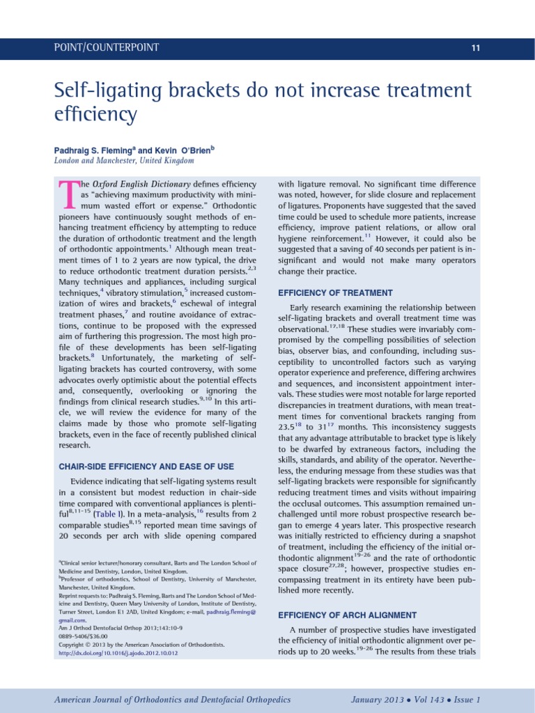 Self Ligating Brackets | PDF | Orthodontics | Medicine