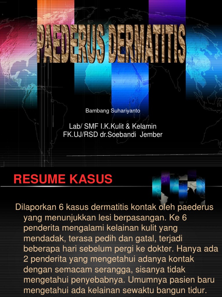 Paederus Dermatitis | PDF