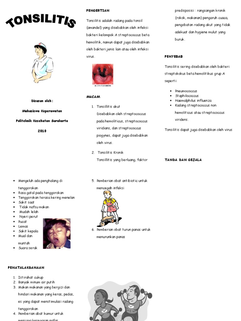 Leaflet Tonsilitis | PDF