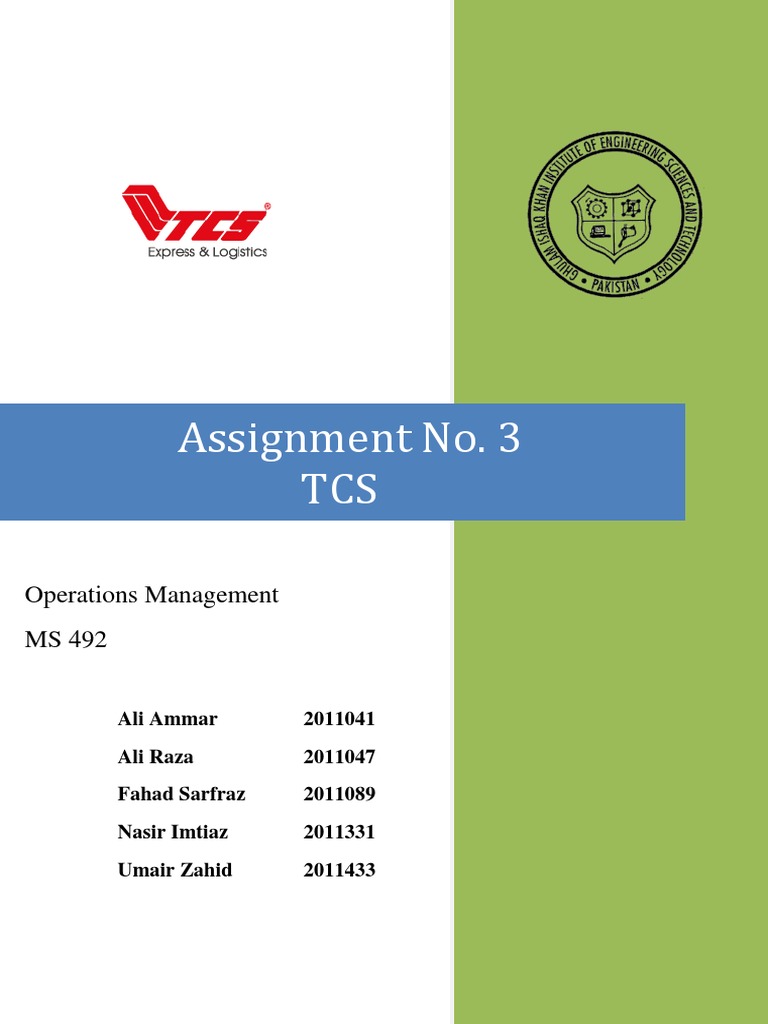TCS Operations Management | PDF | Innovation | Cargo