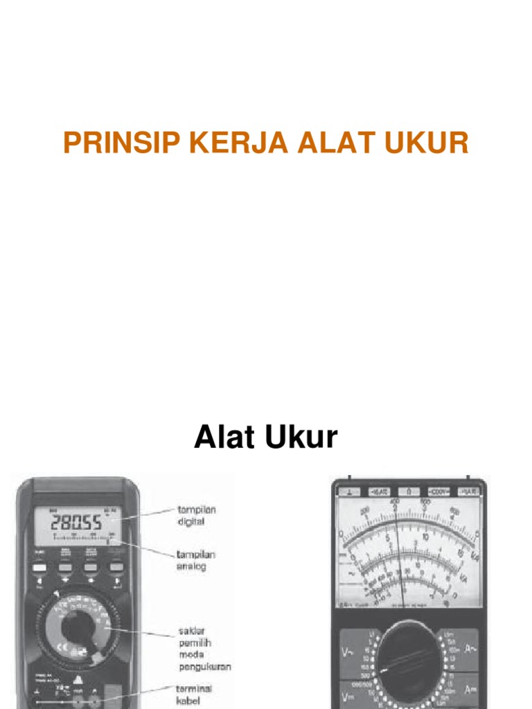 2 Prinsip Kerja Alat Ukur | PDF