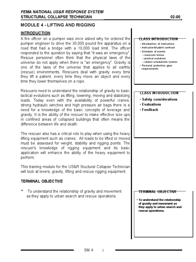 Lifting & Rigging Module | PDF | Screw | Lever