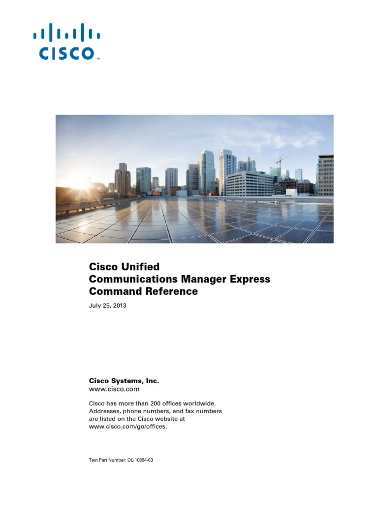 CME Command Reference | PDF | Trademark | Session Initiation Protocol