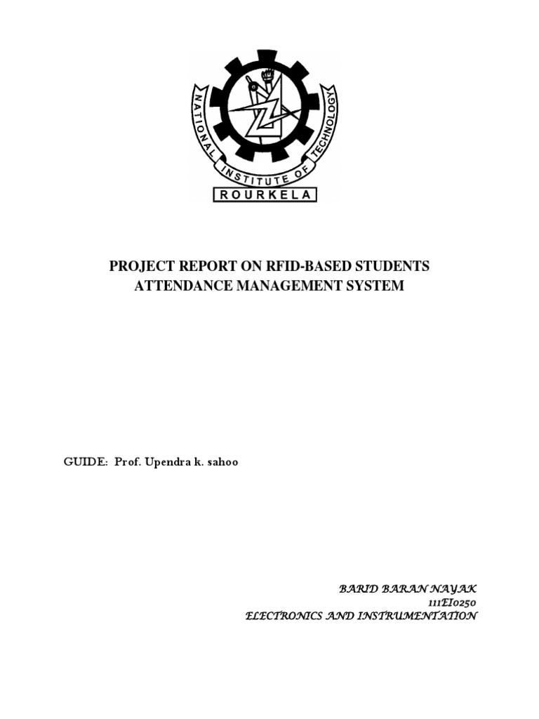 RFID Based Attendance Management System | PDF | Radio Frequency ...