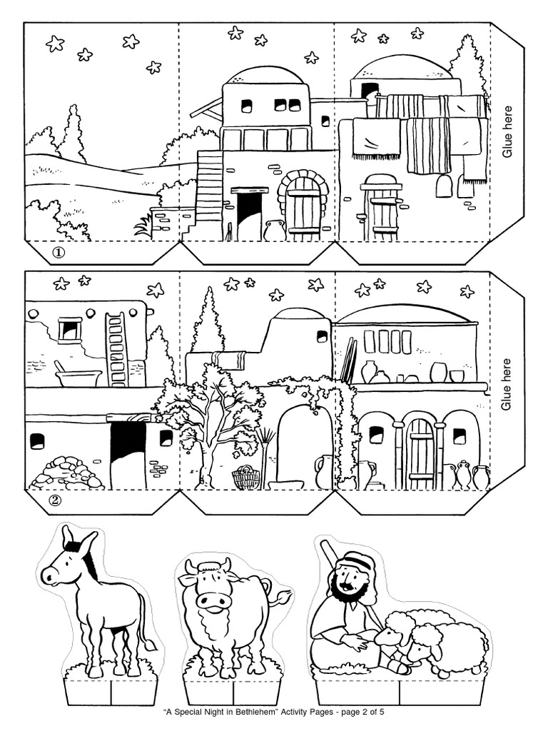 A Special Night in Bethlehem - Christmas Nativity Scene Activity For ...