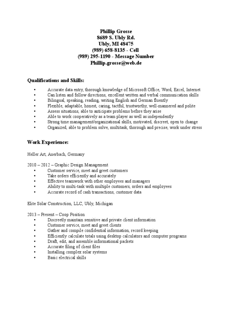 Phillip Resume | PDF