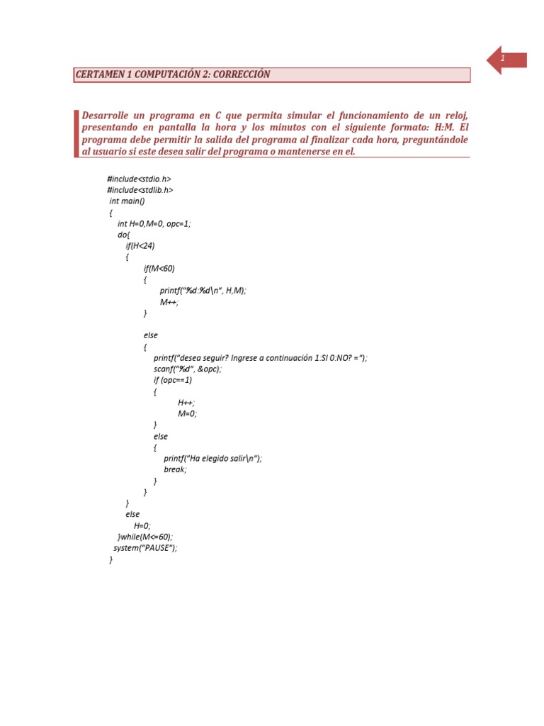 Prueba de Lenguaje C | PDF | C ++ | Ingeniería Informática