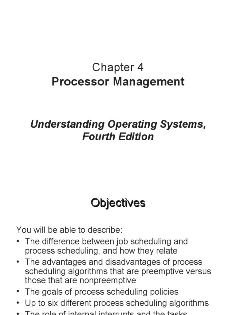 Processor Management | Download Free PDF | Scheduling (Computing) | Process (Computing)