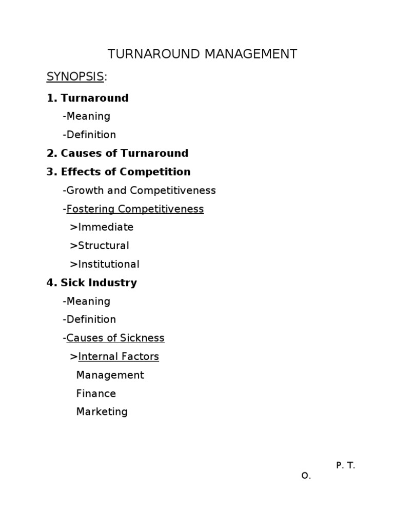 Understanding Turnaround Management | PDF